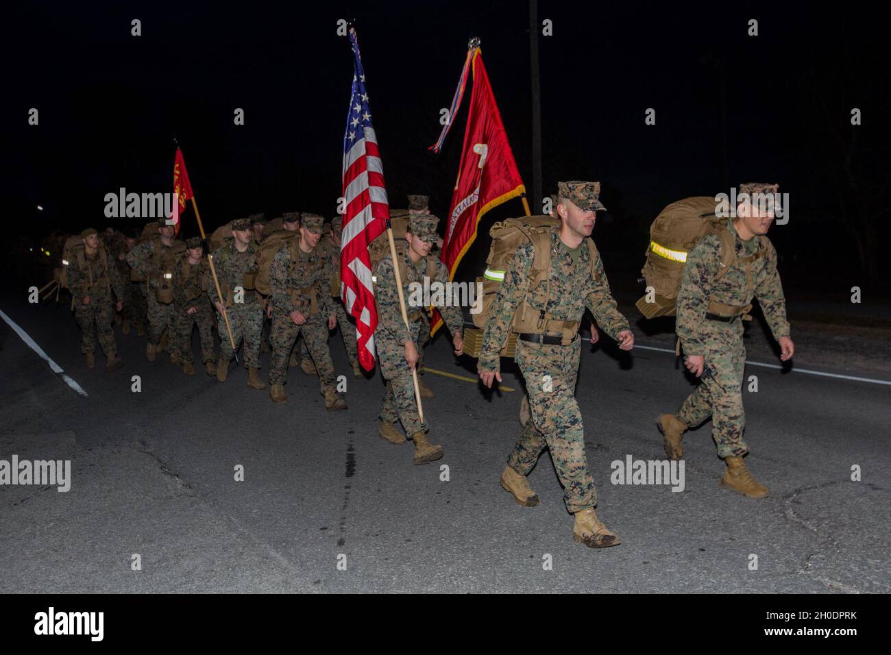U.S. Marine Corps Lt. Col. Robert Fairley, commanding officer of II MEF ...