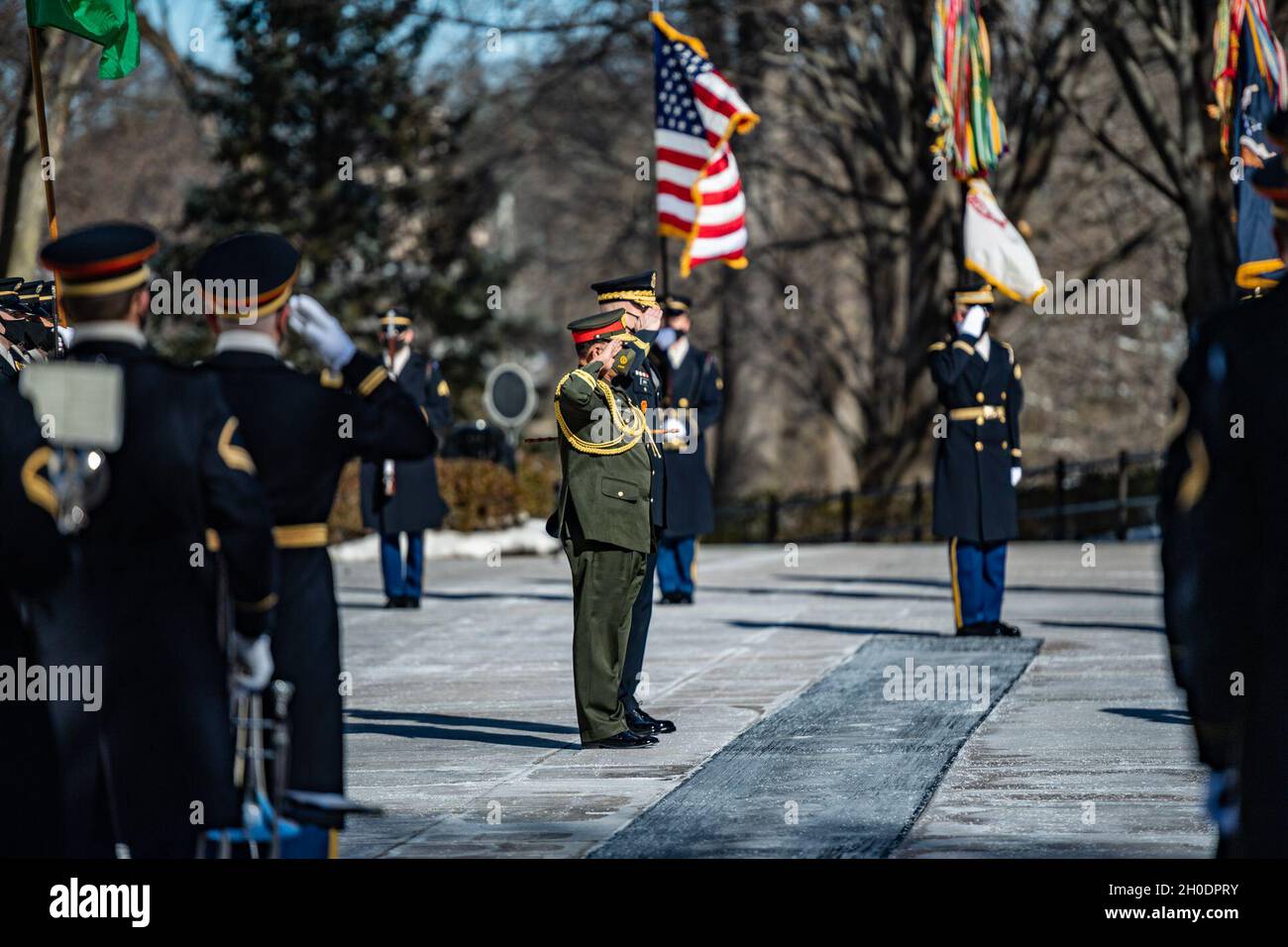 Aziz Ahmed, chief of army staff, Bangladesh Army, and U.S. Army Maj ...