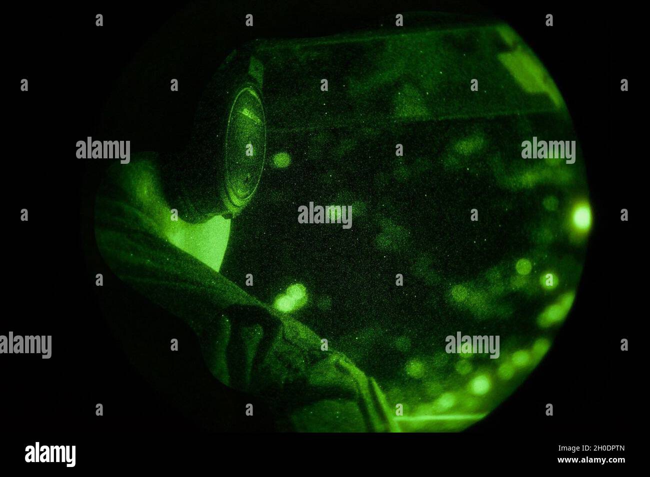 U.S. Air Force Staff Sgt. Tyler Fee, a boom operator with the 91st Air ...