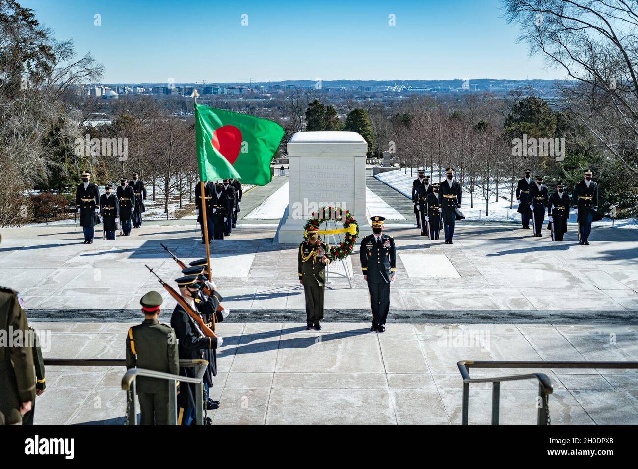 Aziz Ahmed (left), chief of army staff, Bangladesh Army, and U.S. Army ...