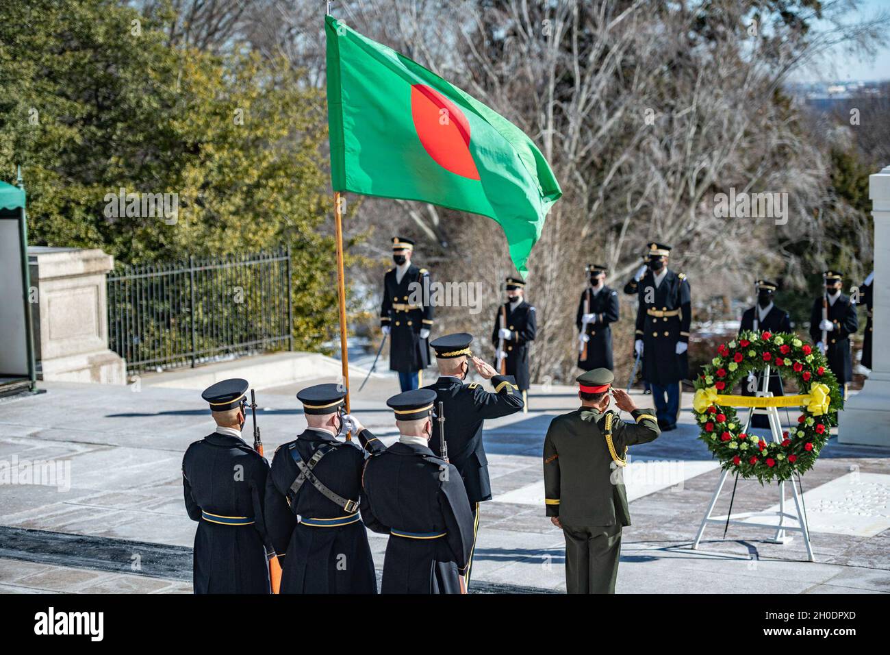 Aziz Ahmed, chief of army staff, Bangladesh Army, and U.S. Army Maj ...