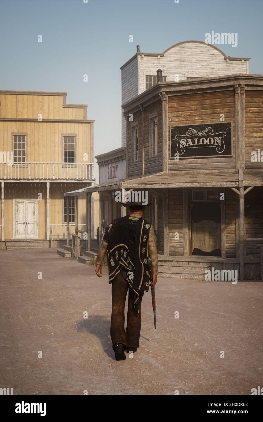 The gunslinger cover hi-res stock photography and images - Alamy