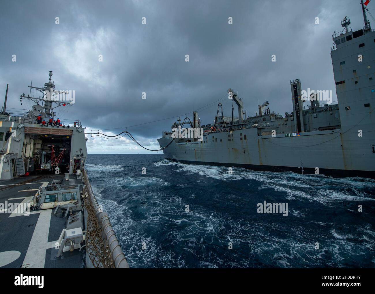 PACIFIC OCEAN (Feb. 4, 2021) The Military Sealift Command dry cargo and ...