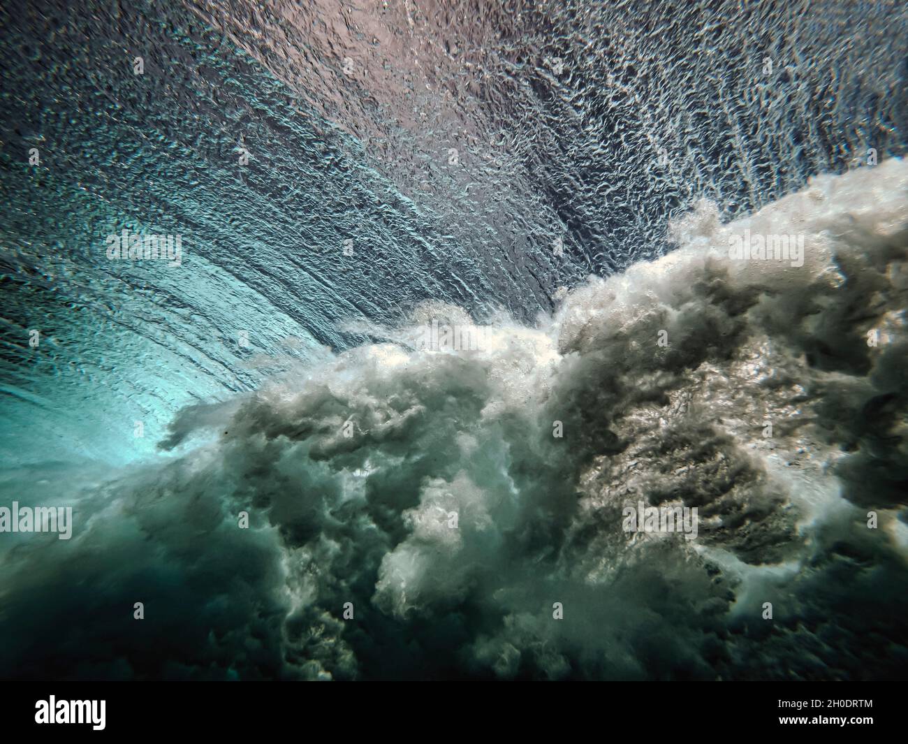 Ocean wave texture, Underwater view Stock Photo - Alamy