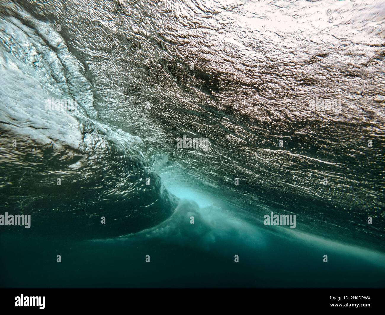 Ocean wave texture, Underwater view Stock Photo - Alamy