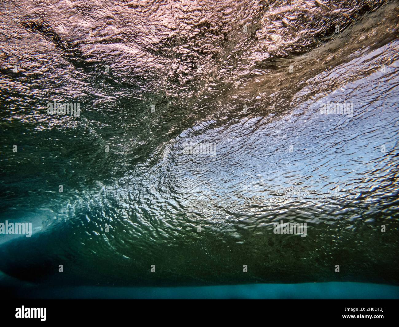 Ocean wave texture, Underwater view Stock Photo - Alamy