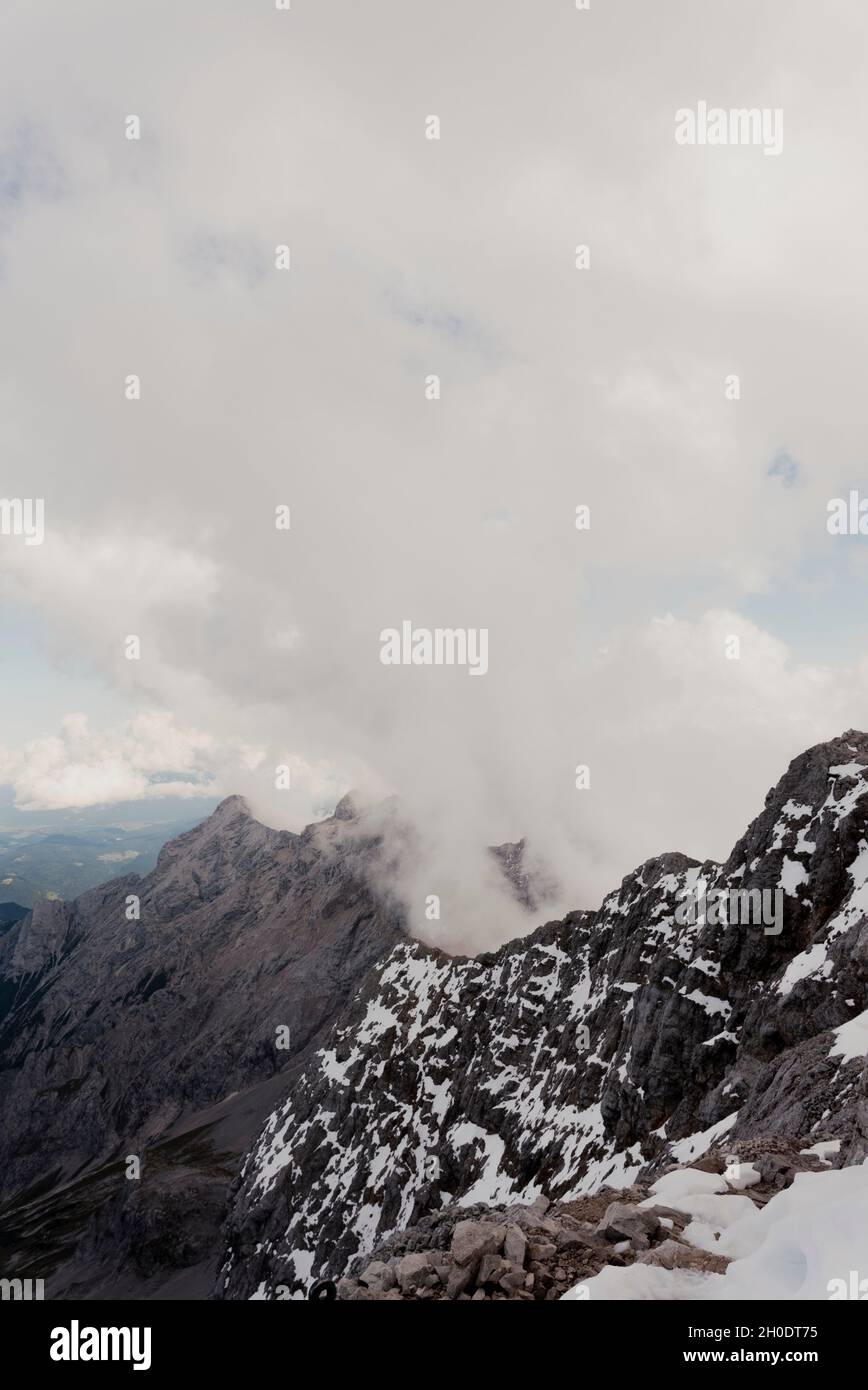 Ridge line in the clouds Stock Photo - Alamy