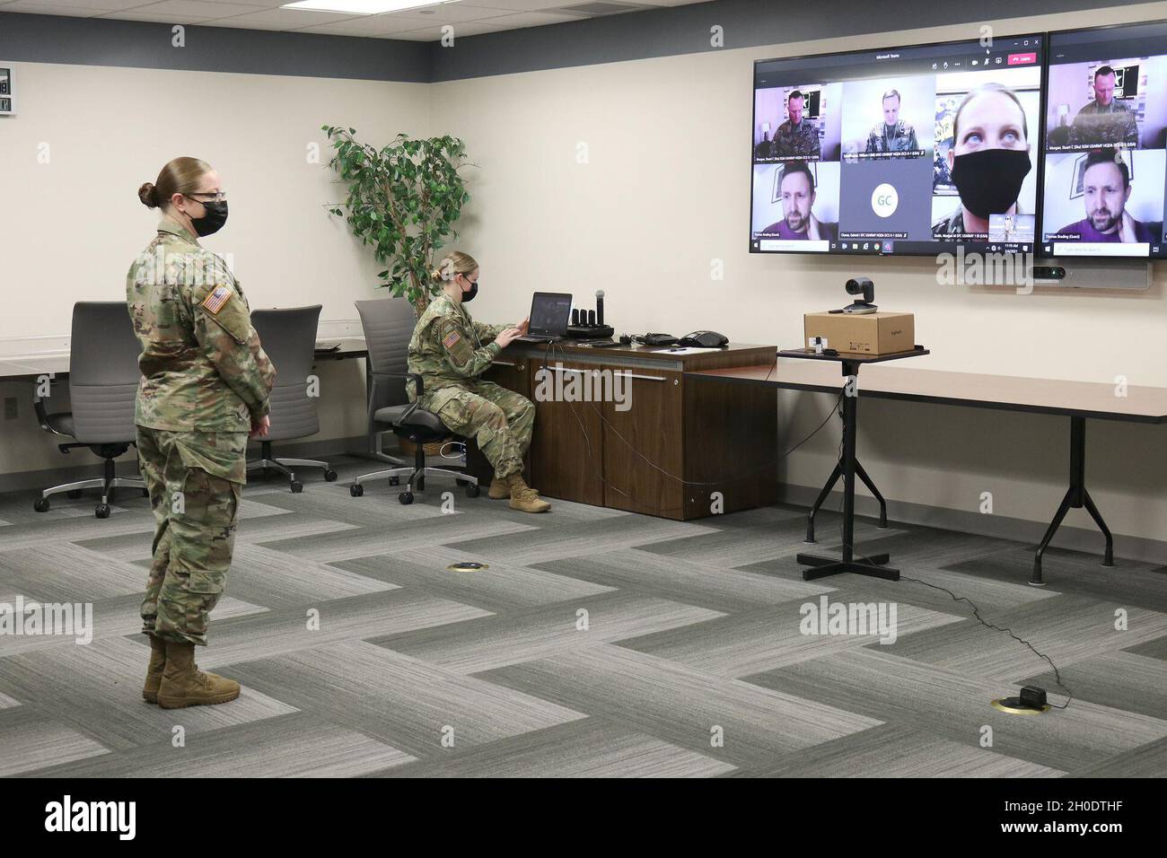 Army interview video call hi-res stock photography and images - Alamy