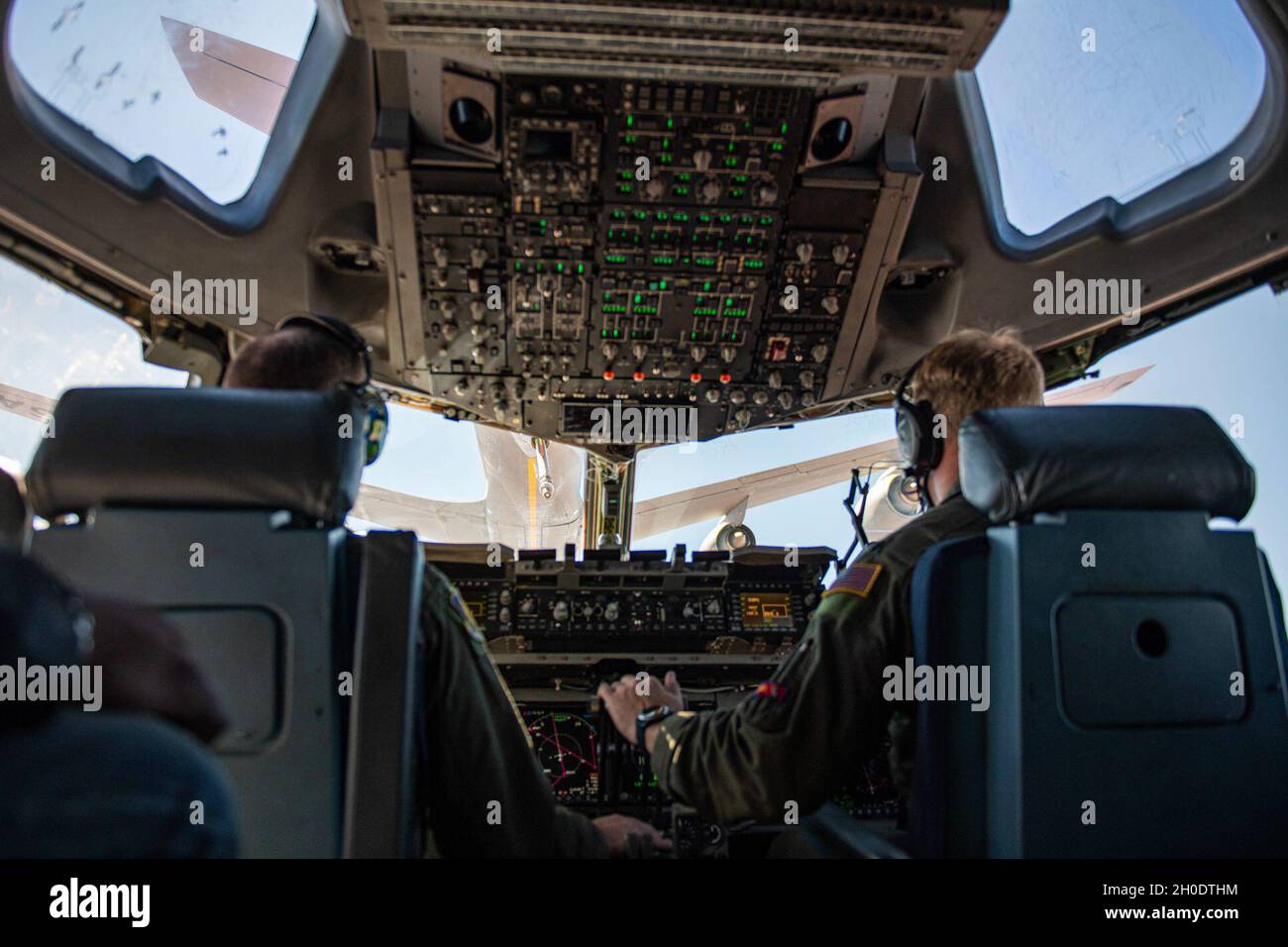 From left, U.S. Air Force Col. Matthew Leard, 97th Air Mobility Wing ...