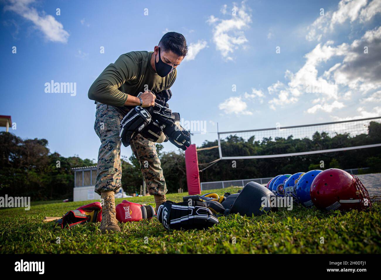 U.S. Marine Corps Sgt. Avery Luengo, the platoon sergeant for G-6 ...