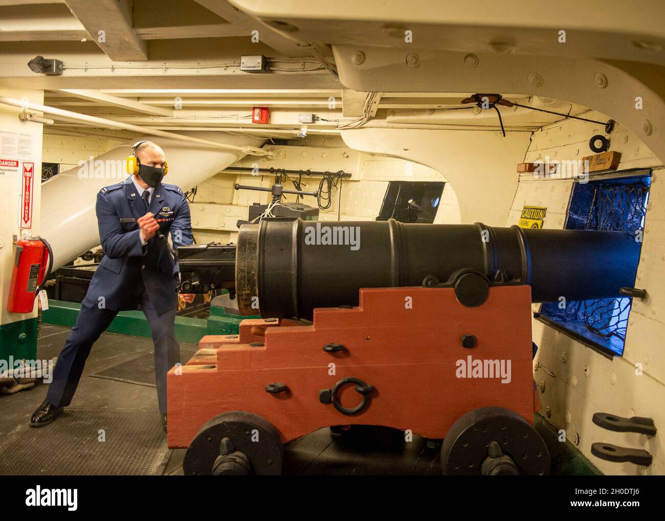 BOSTON (February 4, 2021) Newly commissioned Space Force Capt. Benjamin ...