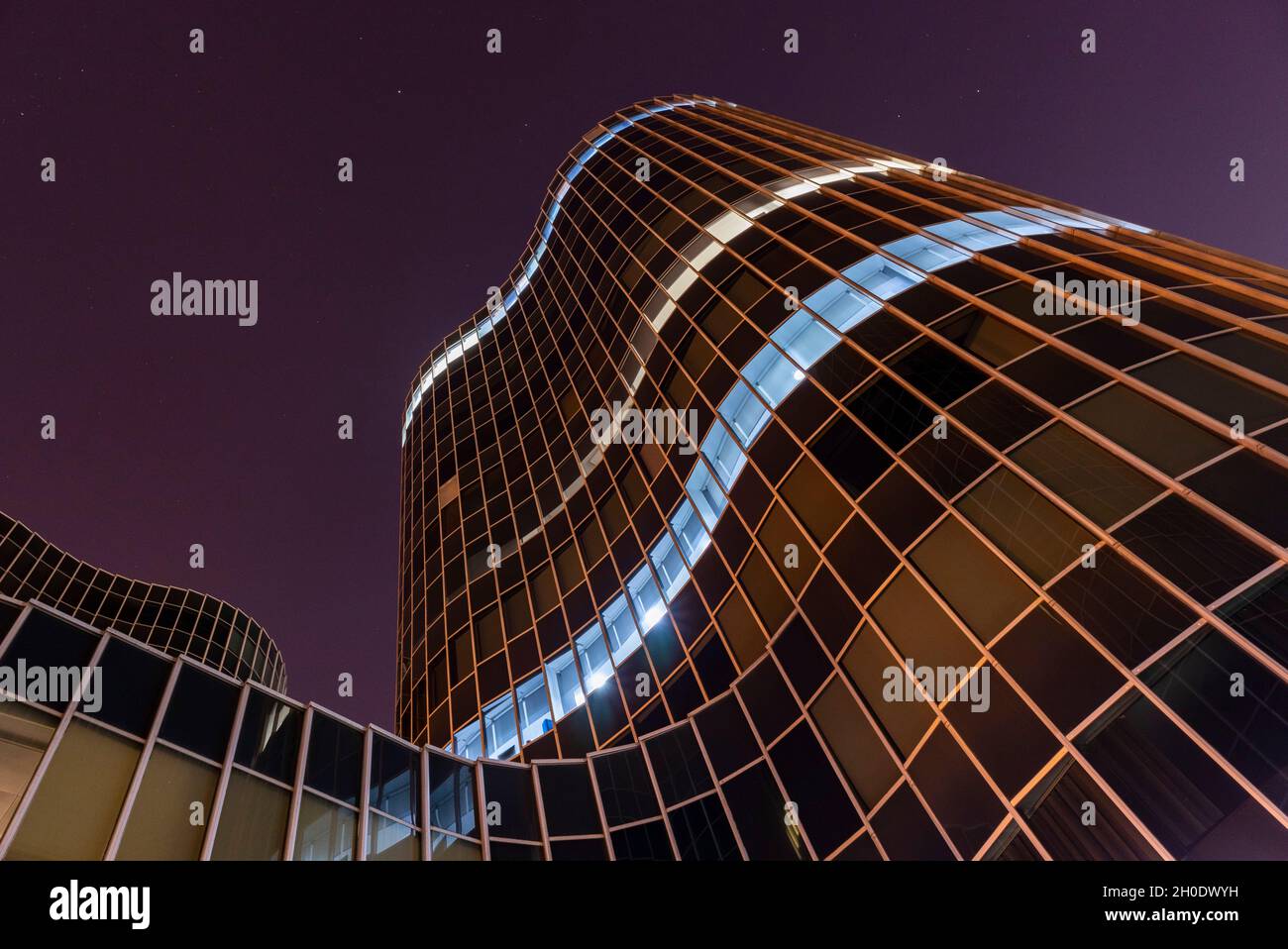 office and bank buildings with beautiful curved shapes Stock Photo - Alamy