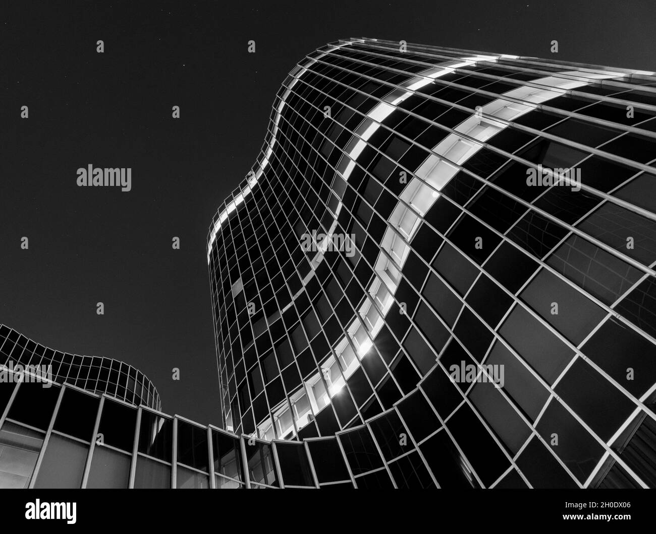 office and bank buildings with beautiful curved shapes Stock Photo - Alamy