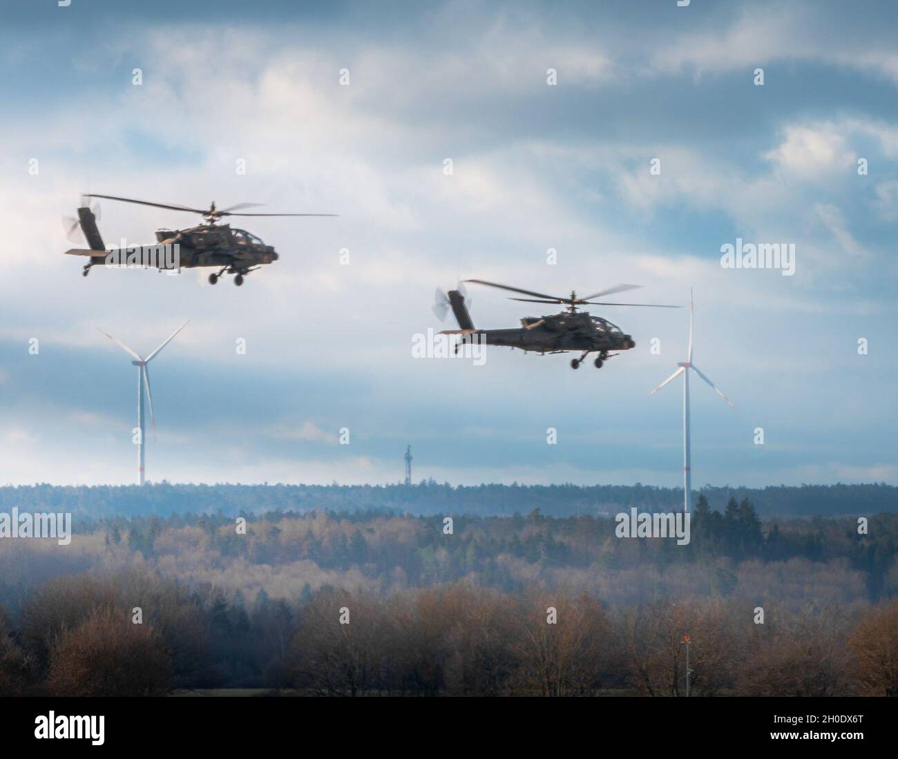 AH-64 Apaches from the 12th Combat Aviation Brigade, "Wings of Victory ...