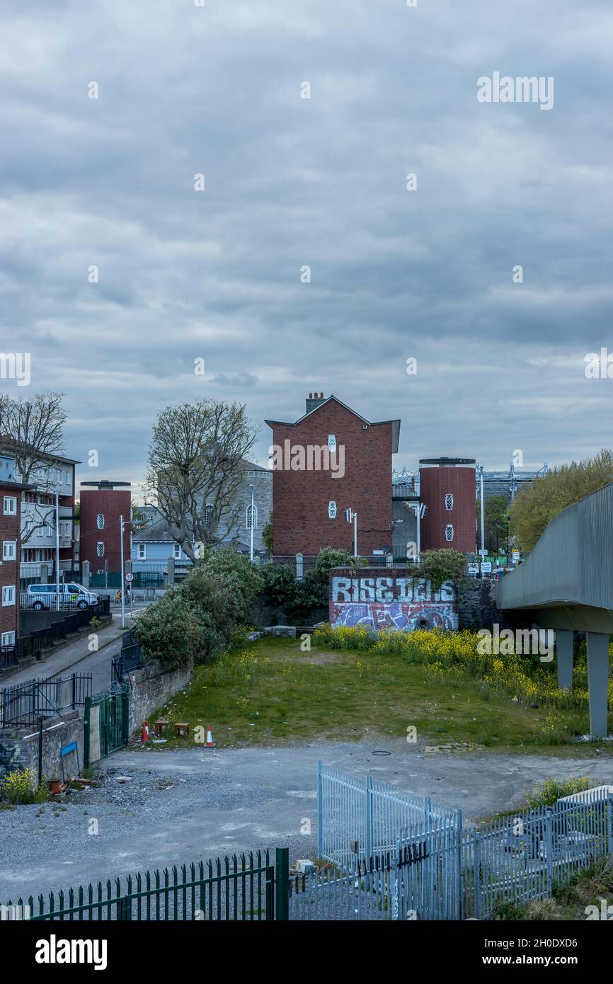 DUBLIN, IRELAND - Apr 28, 2021: A vertical shot of the famous Croke ...