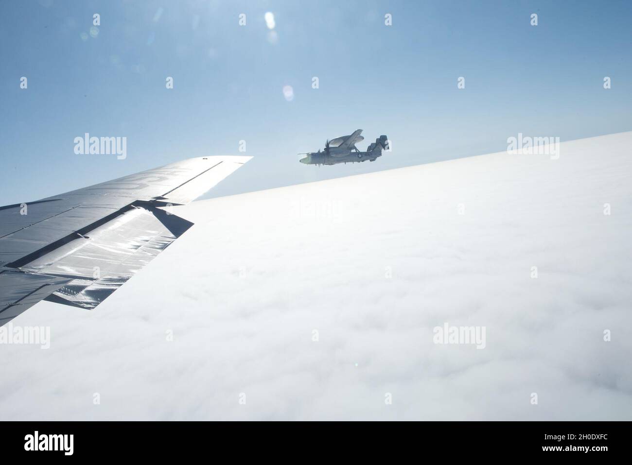 A U.S. Navy E-2D Advanced Hawkeye assigned to Airborne Command and ...