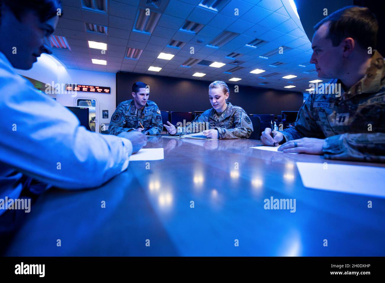 SCHRIEVER AIR FORCE BASE, Colo.--Here members of the Joint Task Force ...