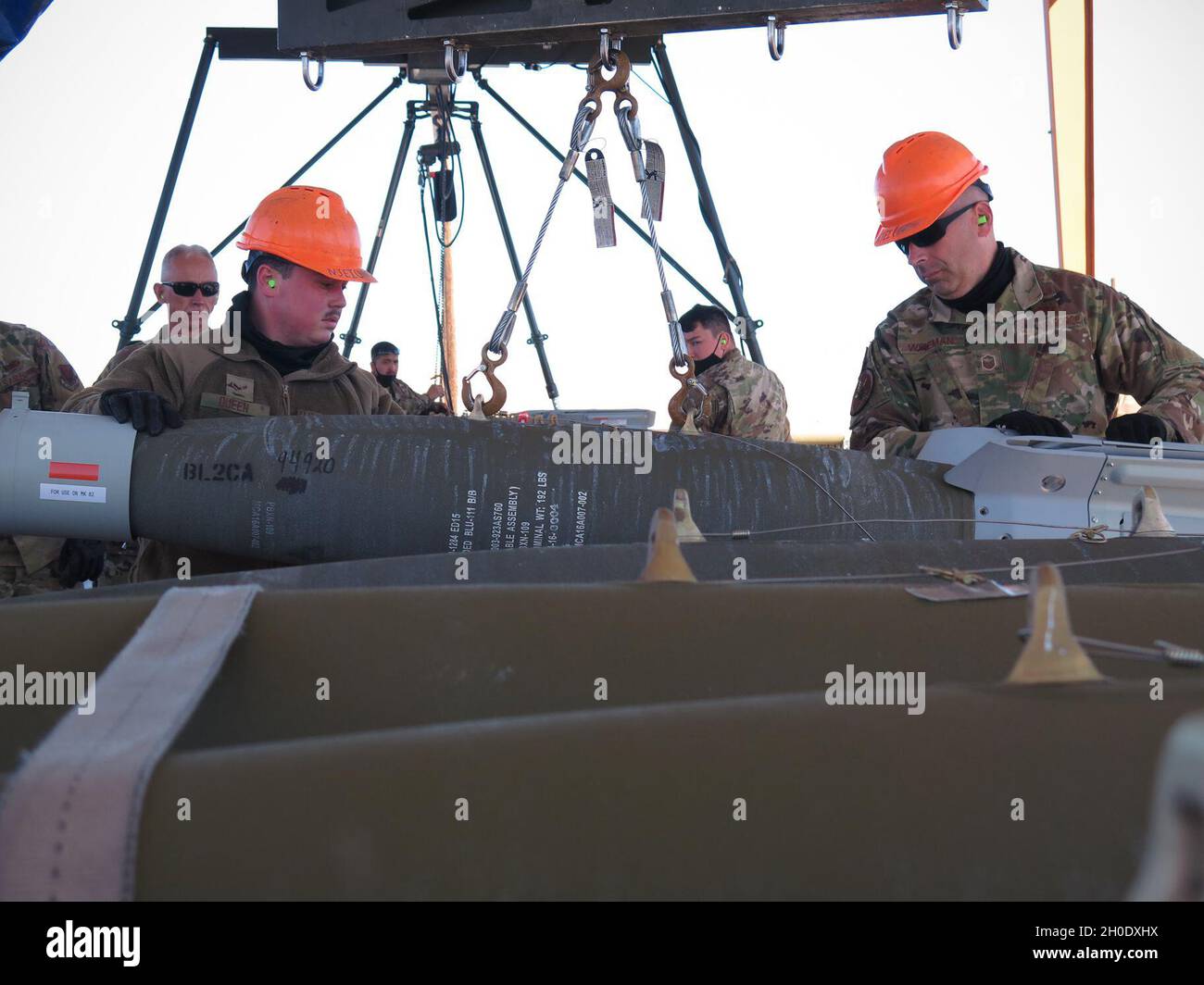 U.S. Air Force Airman Nathan Queen and Master Sgt. Darren Wiseman from ...