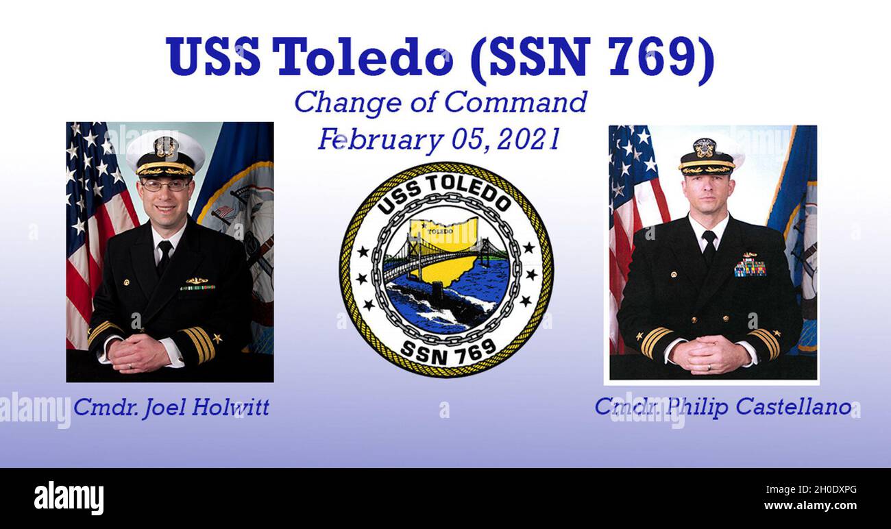 USS Toledo Change of Command Stock Photo - Alamy
