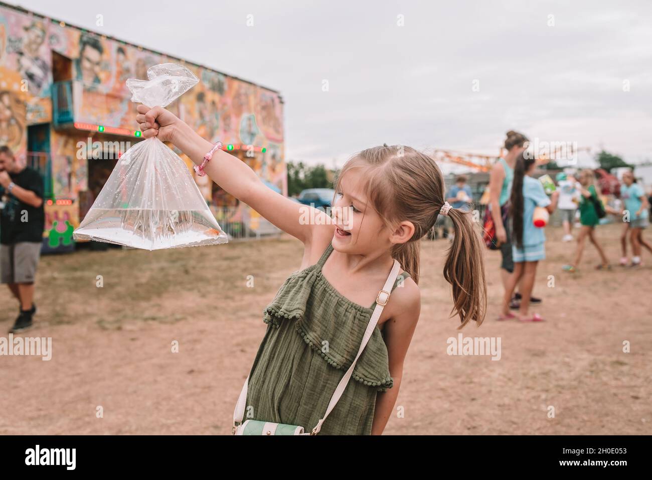 summer festival where we won a fish Stock Photo - Alamy