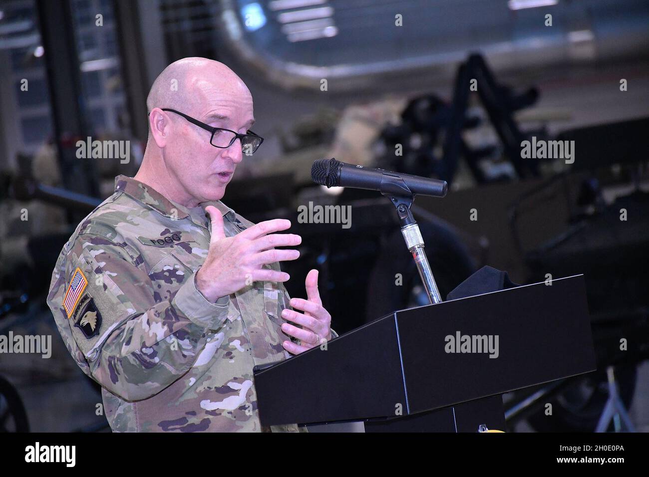 Maj. Gen. Rodney D. Fogg, CASCOM and Fort Lee commanding general, makes ...