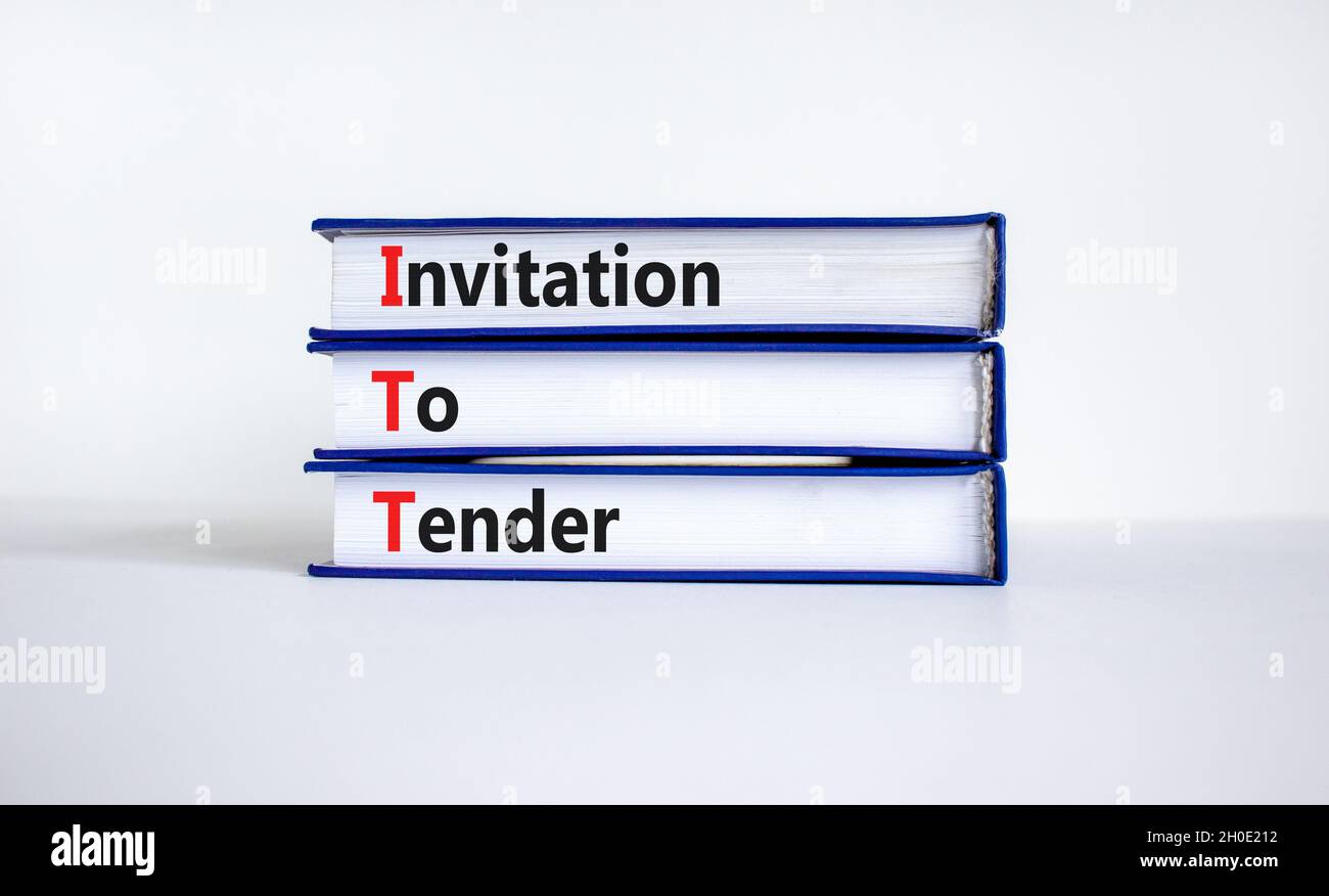 ITT invitation to tender symbol. Concept words ITT invitation to tender ...