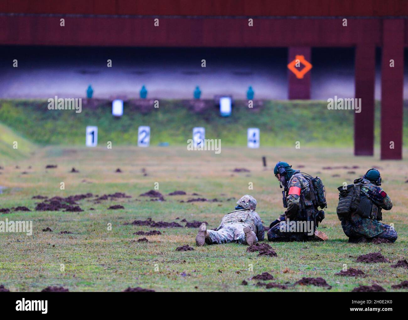 LANDSTUHL, Germany – U.S. Soldiers engage targets during the German ...