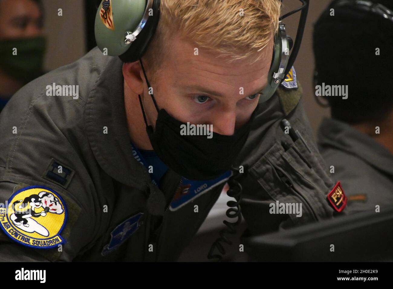 U.S. Capt. Dustin Mountcastle, 337th Air Control Squadron air battle ...