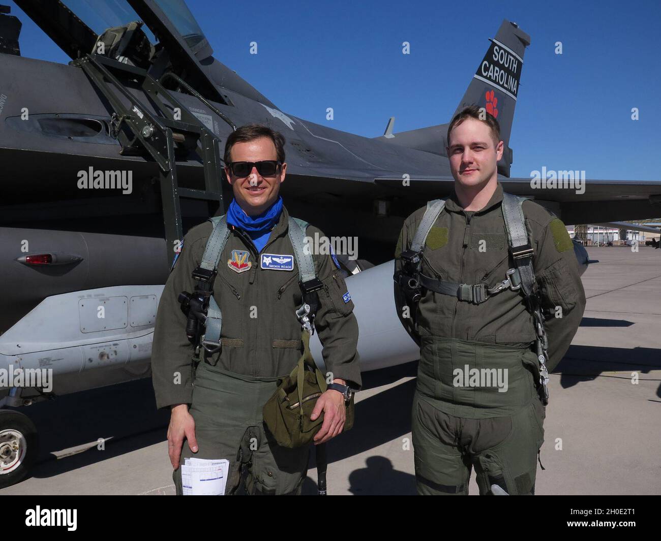 U.S. Air Force Staff Sgt. Tyler Walter receives an incentive flight ...