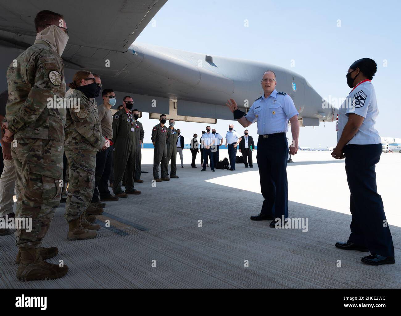 U.S. Air Force Maj. Gen. Mark Weatherington, 8th Air Force commander ...