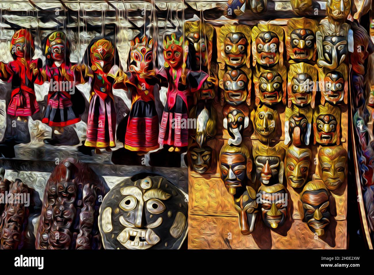 Hindu god oil paint gods hi-res stock photography and images - Alamy