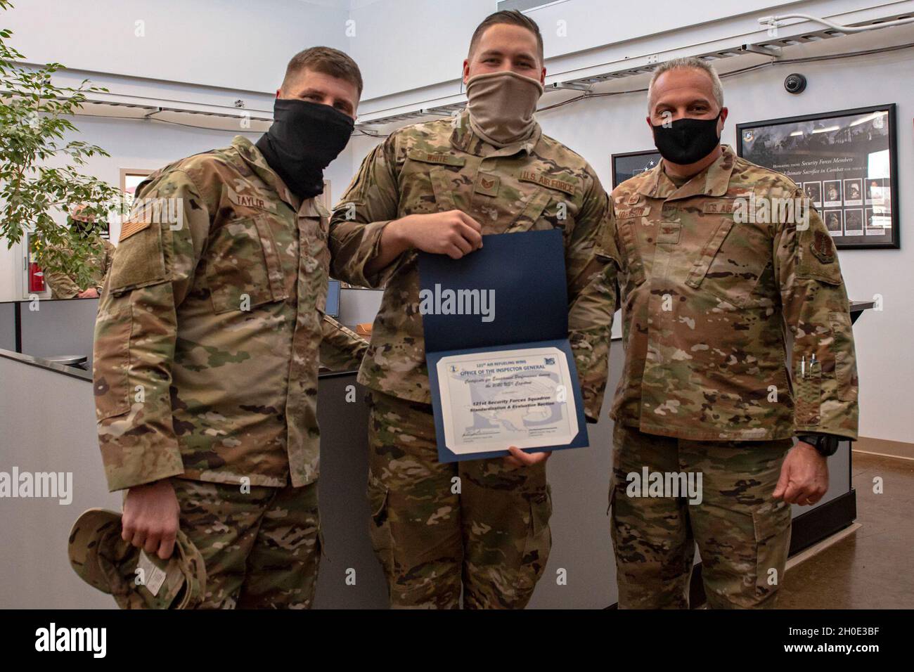 The 121st Air Refueling Wing Security Forces Squadron was selected as ...