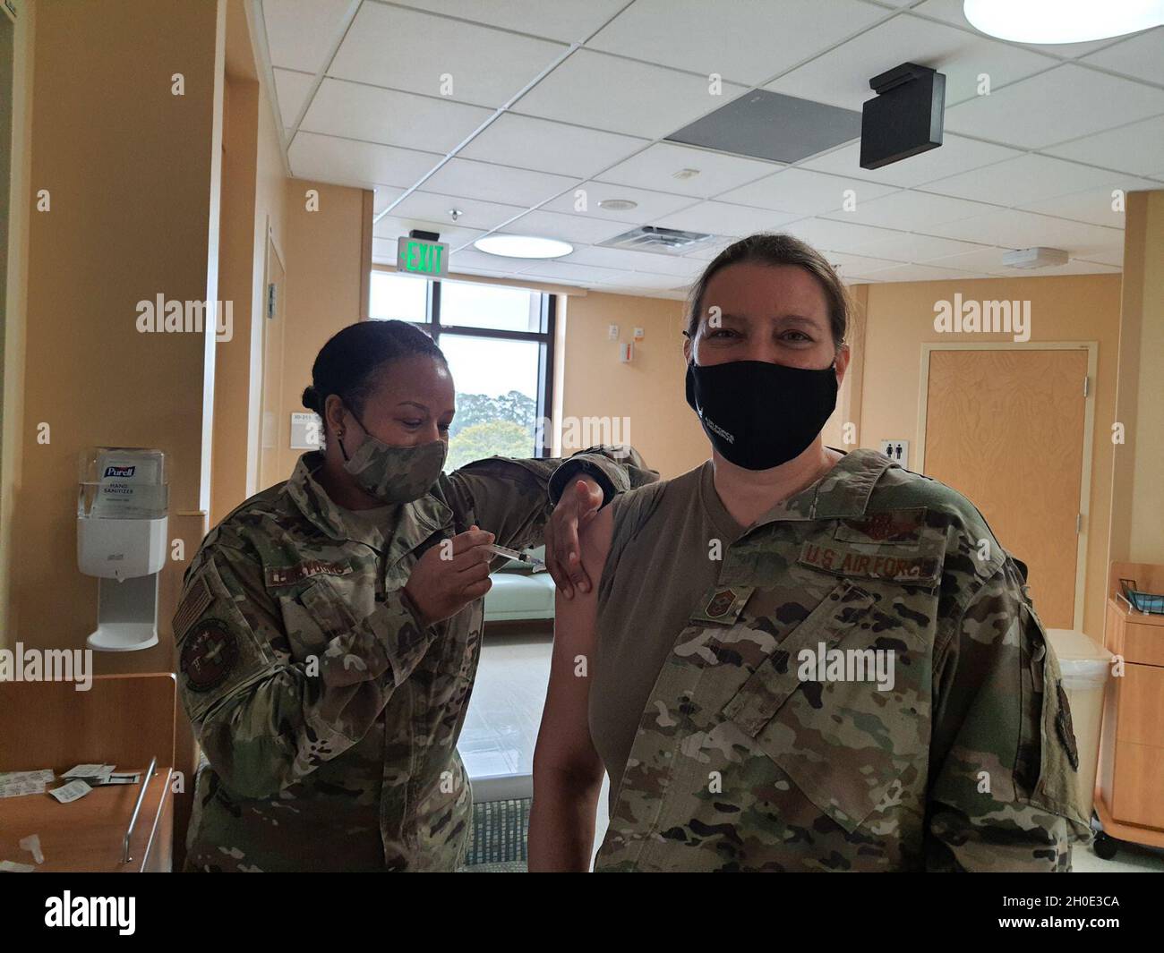 Chief Master Sgt. Amanda Stift, 403rd Wing command chief, receives her ...