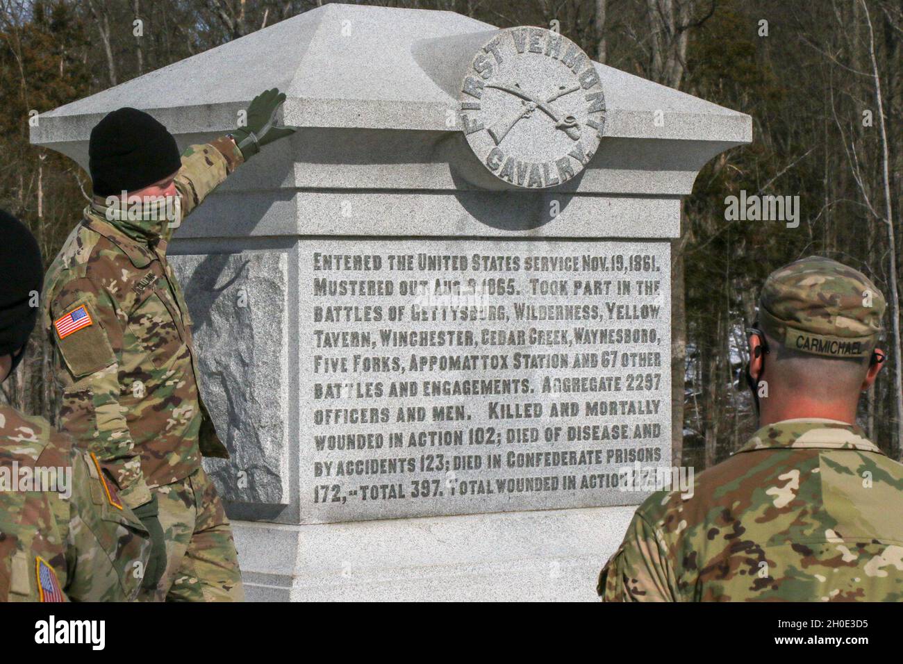 U. S. Army Soldiers with the 1-172nd Cavalry, 86th Infantry Brigade ...
