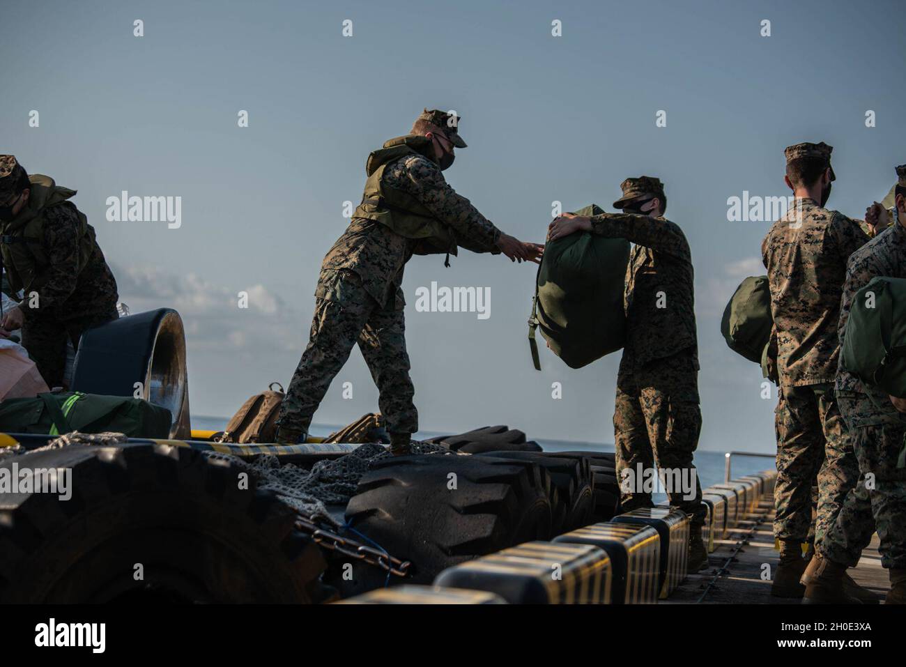 U.S. Marines with Combat Logistics Regiment (CLR) 3, 3d Marine ...