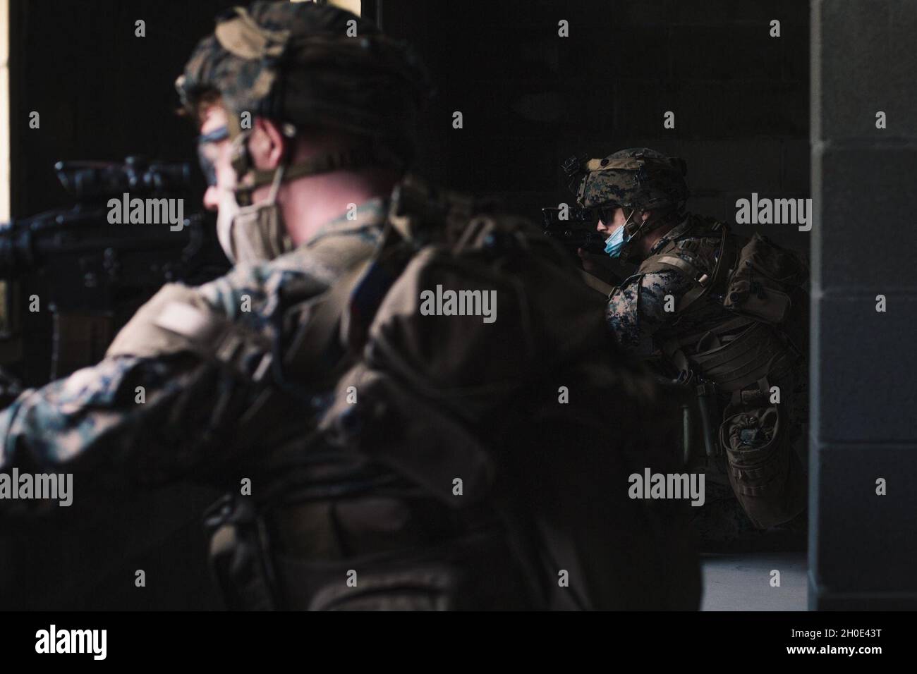 U.S. Marines with 8th Engineer Support Battalion, 2nd Marine Logistics ...