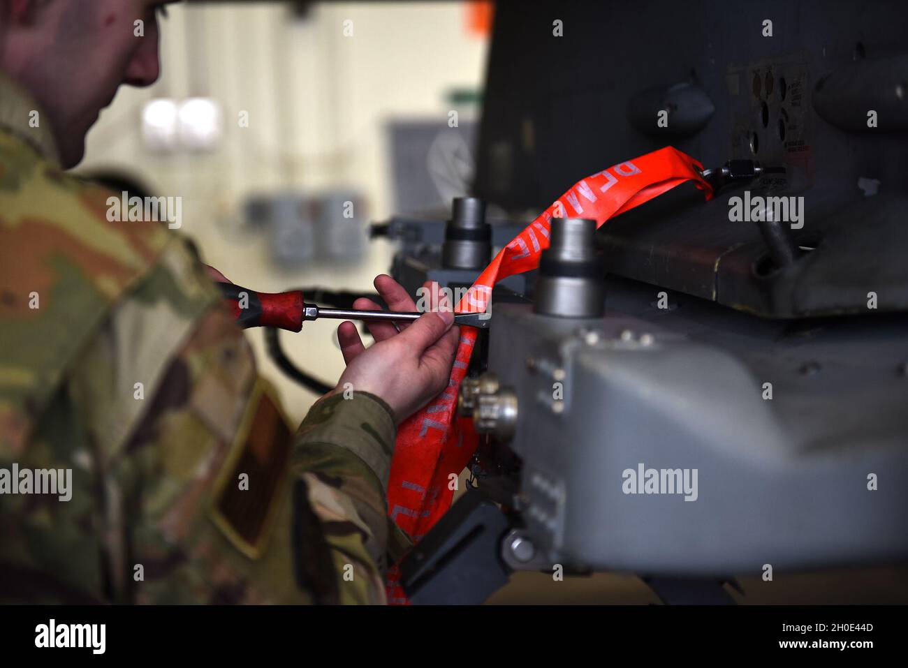 Senior Airman Merlin Reiland, 8th Maintenance Squadron load crew team ...