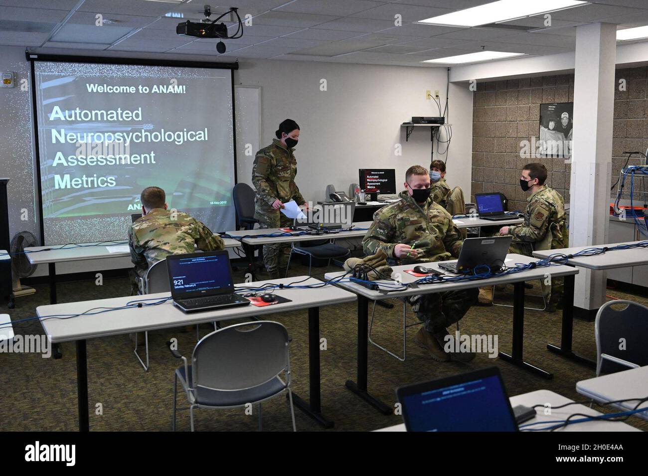 U.S. Air National Guard service members from the 119th Civil Engineer ...