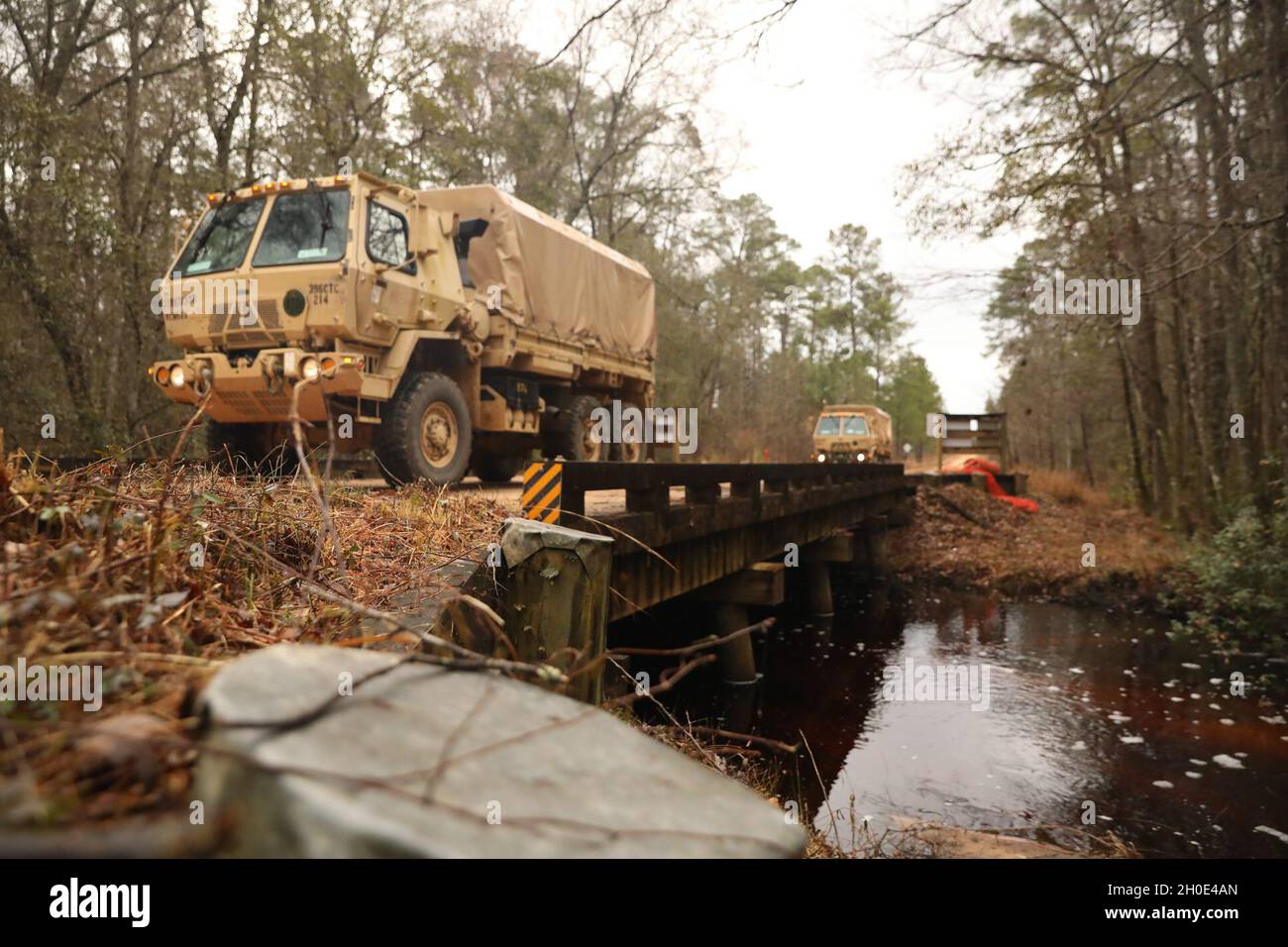 Vehicles assigned to 396th Composite Truck, 87th Combat Sustainment ...
