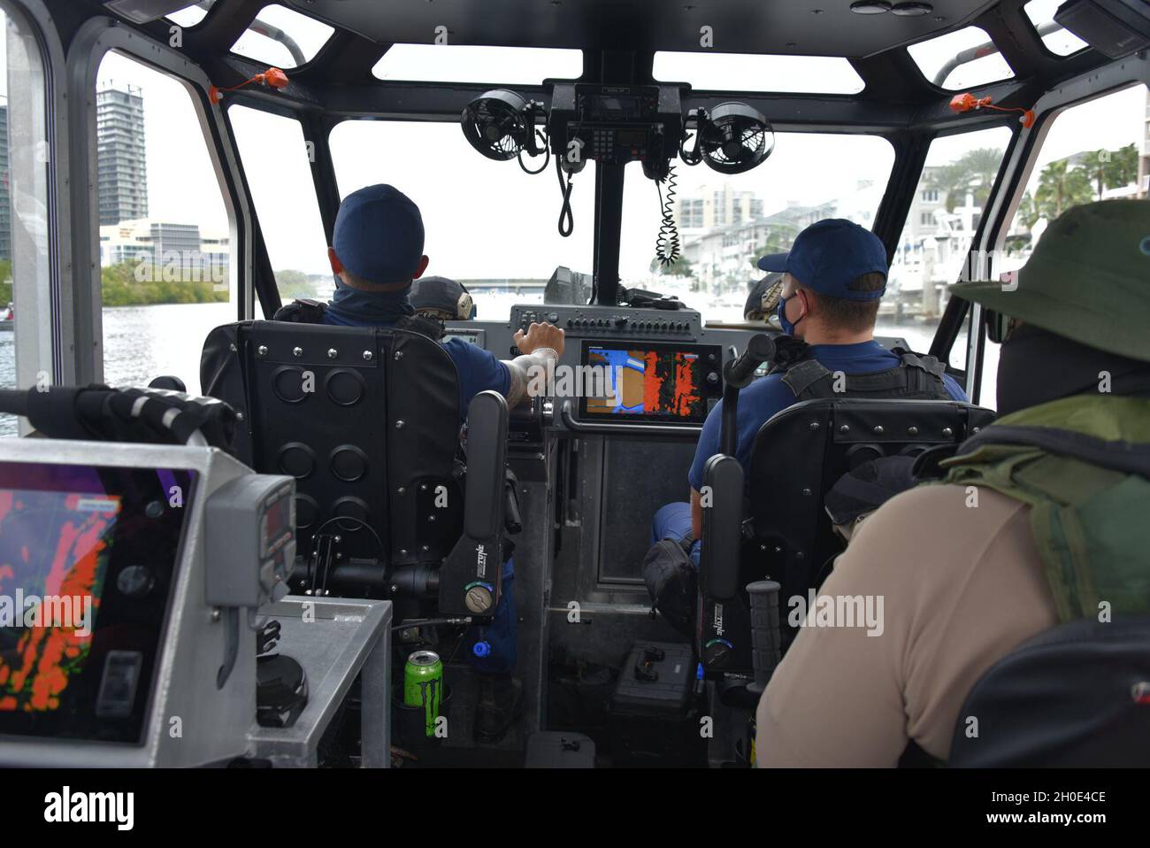 A 20-foot Response Boat-Small II crew from the Marine Safety Security ...