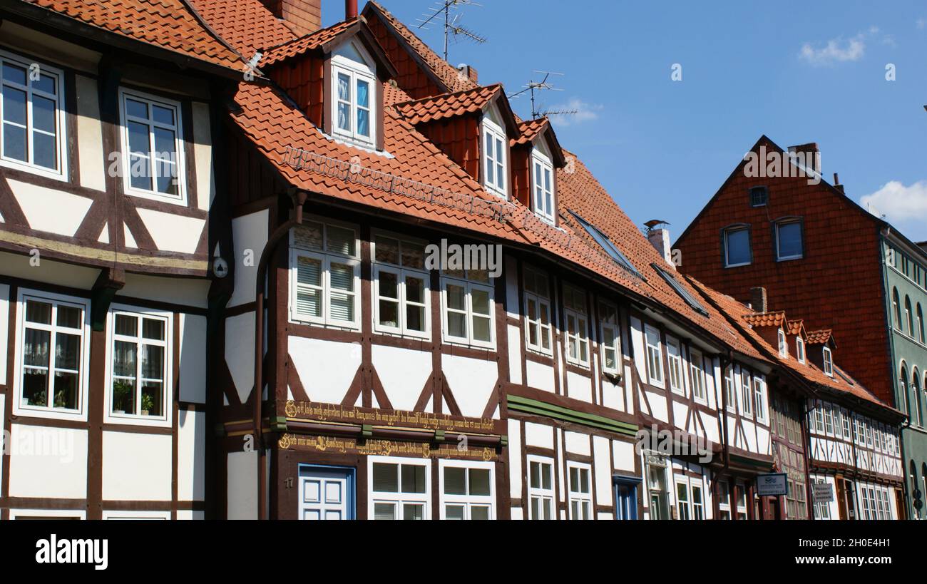 HILDESHEIM, GERMANY - Jul 27, 2008: The traditional buildings of ...