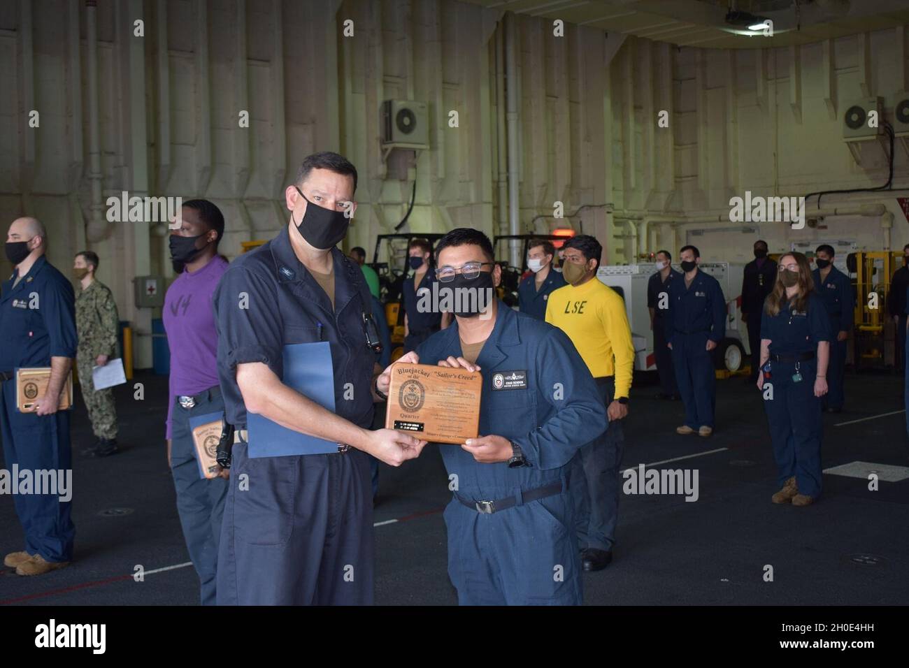 Seaman Chad Rendon is recognized as the USS LEWIS B. PULLER ESB-3 (GOLD ...