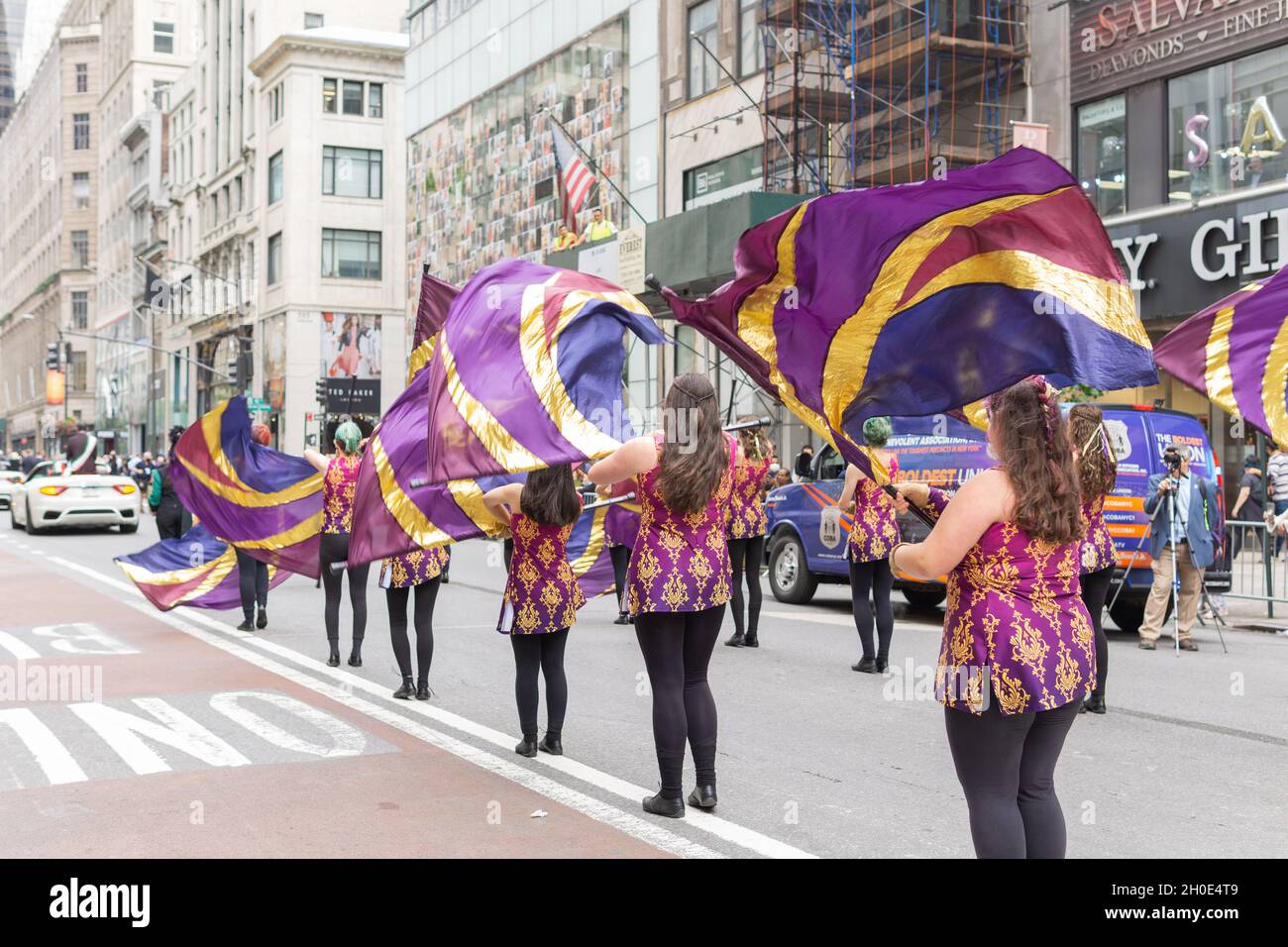 New York City, United States. 11th Oct, 2021. NYC celebrates the 77th ...