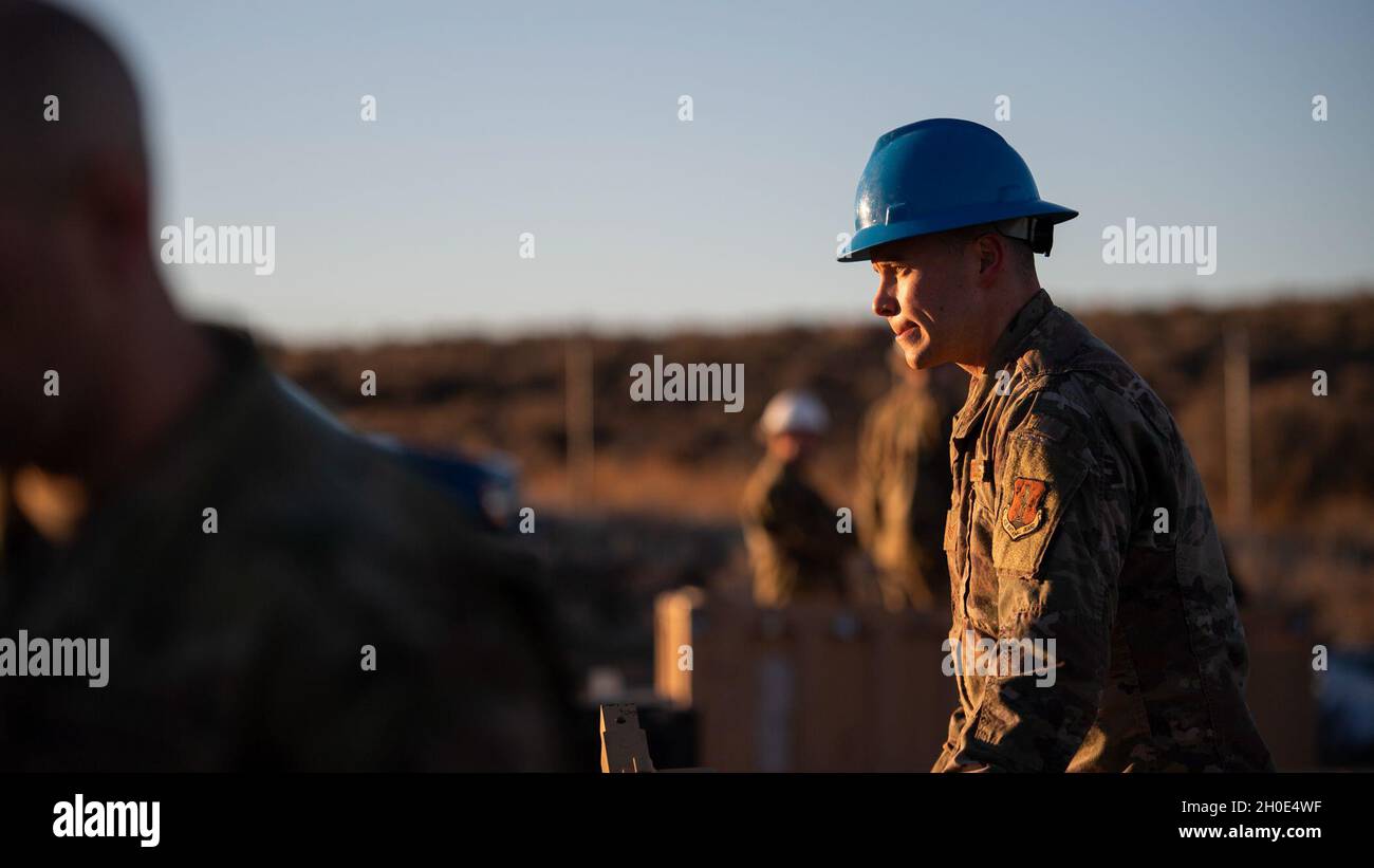 Airmen from the 124th Civil Engineer Squadron participate in a training ...