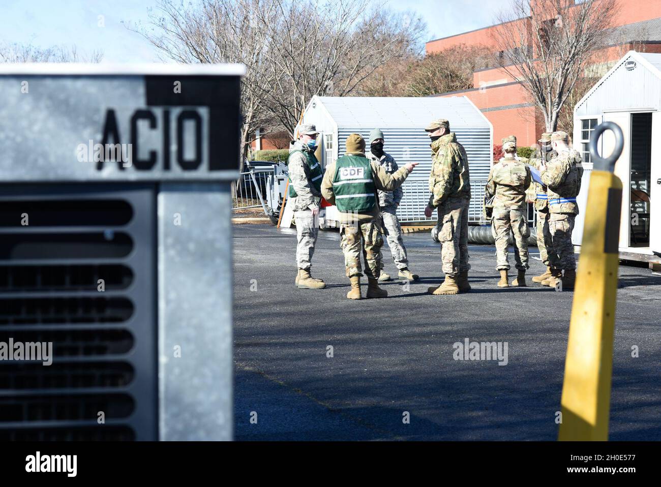U.S. Air Force North Carolina Air National Guard (NCANG) work out ...