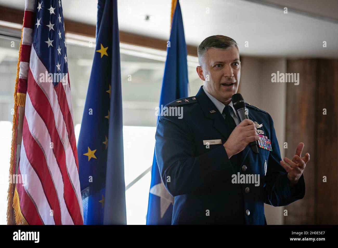 Maj. Gen. Torrence Saxe, adjutant general of the Alaska National Guard ...