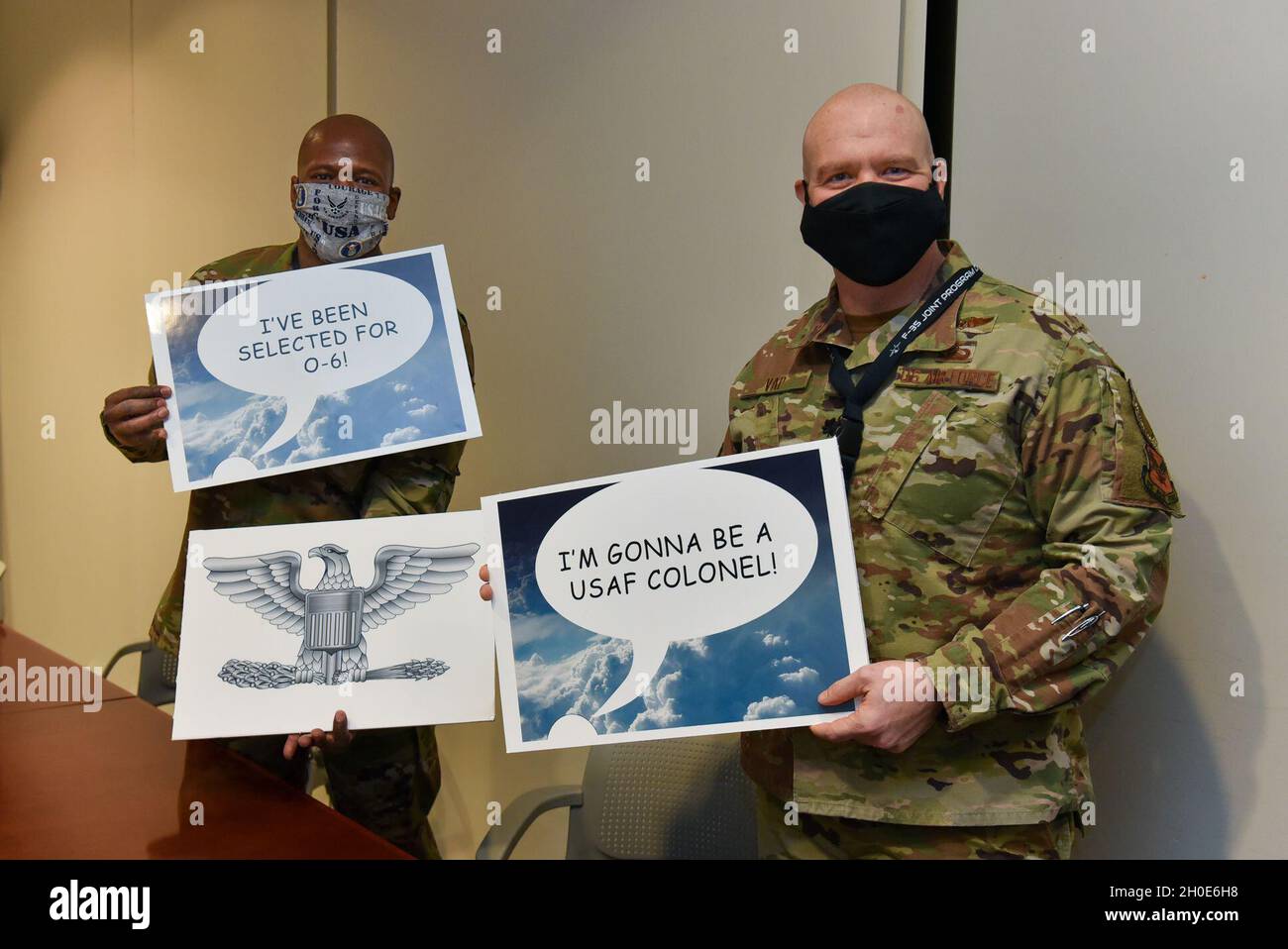 Lt. Col. Ahave Brown and Lt. Col. Jason Vap, U.S. Air Force Colonel ...