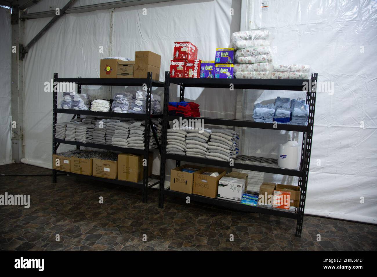 Temporary processing facilities are constructed in Donna, Texas, Feb. 8 ...