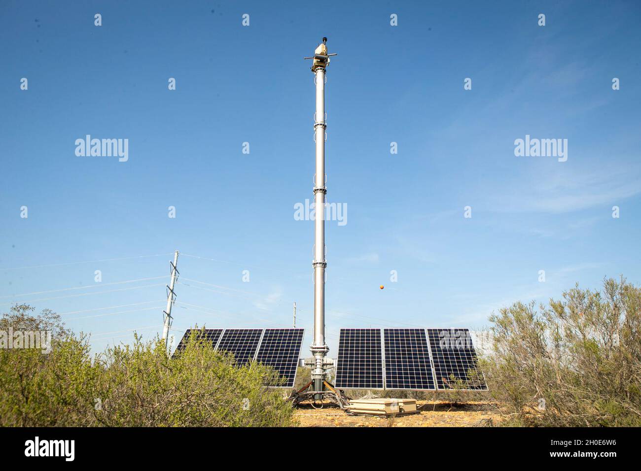 A Lattice AI Platform tower on Marine Corps Air Station Miramar, San ...