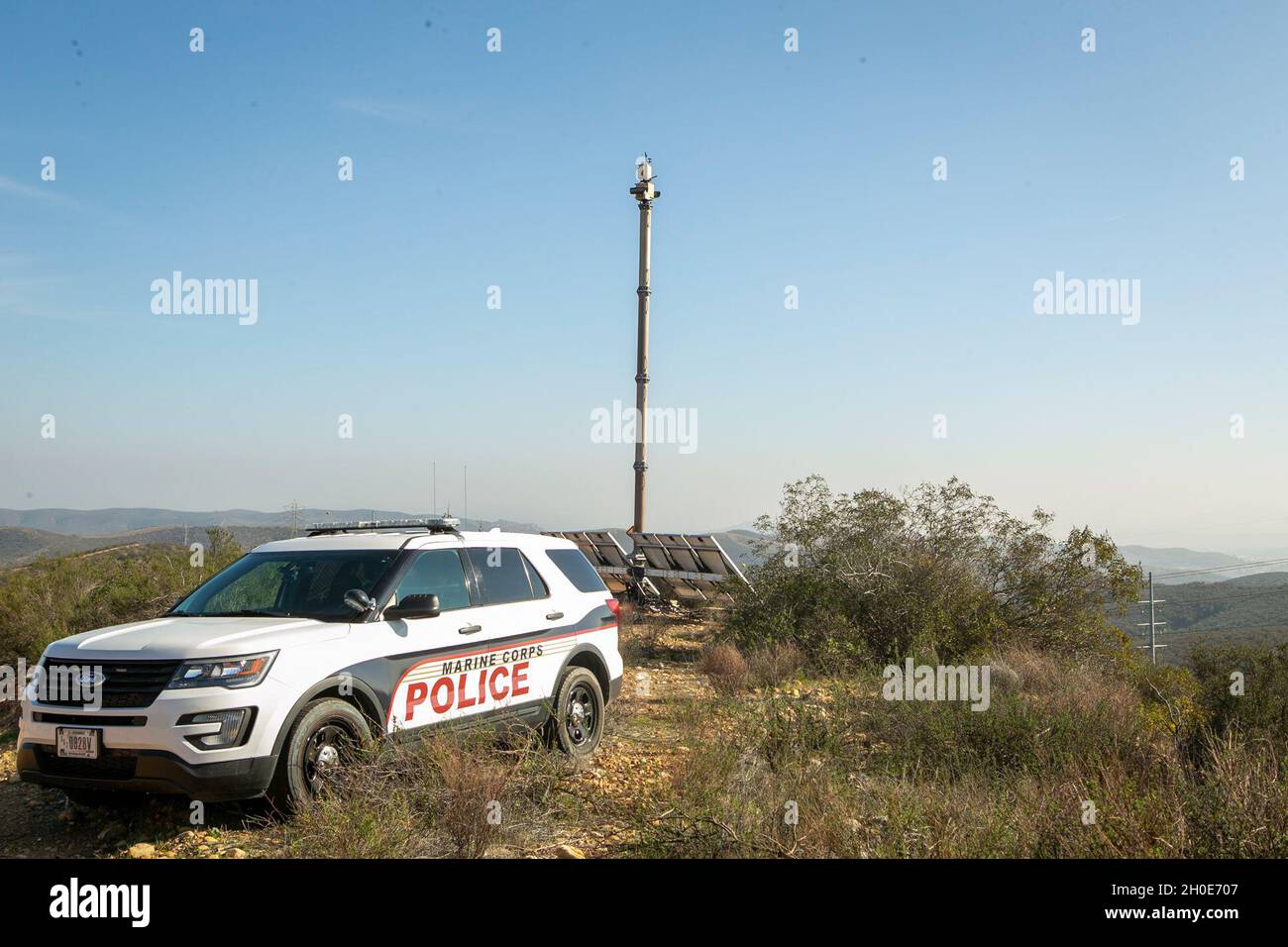 A Lattice AI Platform tower on Marine Corps Air Station Miramar, San ...
